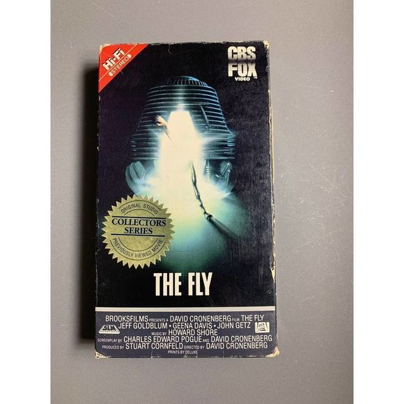 Media | The Fly Vhs Cbsfox1986 Jeff Goldblum Red Label Vintage 198s ...